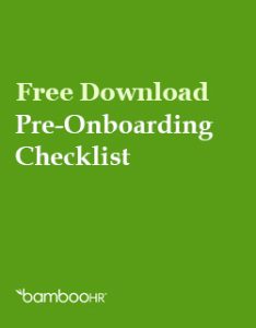 Pre-Onboarding Checklist