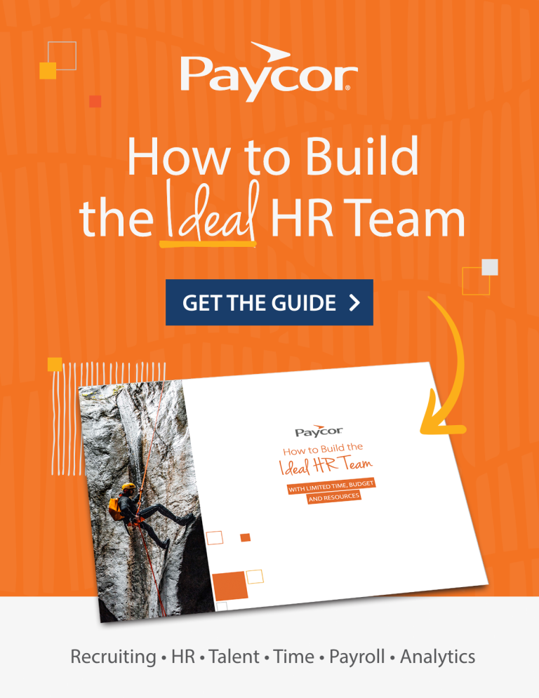 How to Build The Ideal HR Team