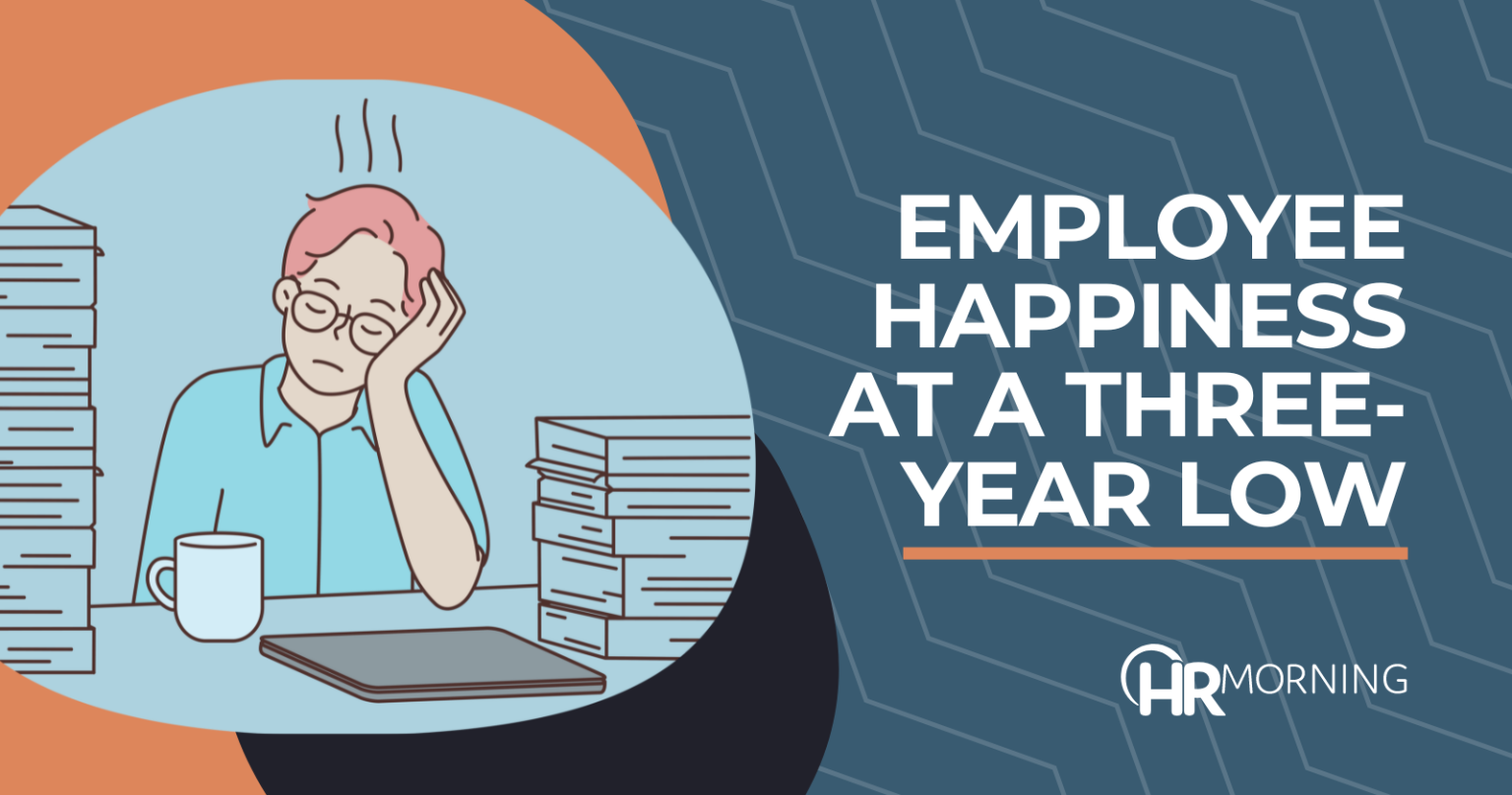 Employee happiness is at a three-year low: Can HR do anything about it ...